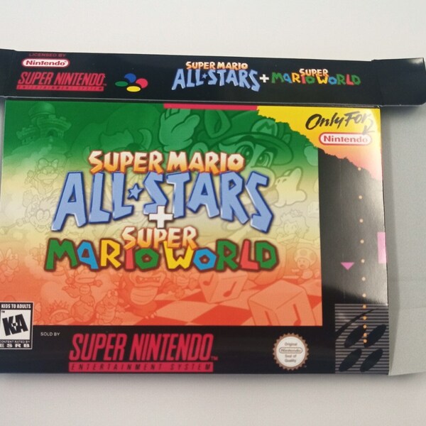 Super Mario World All Stars Box - Etsy