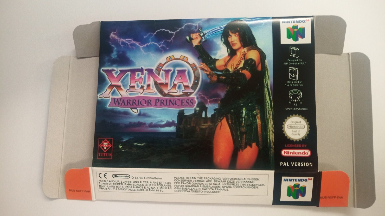 Nintendo 64 Xena Warrior Princess FR Box Etsy