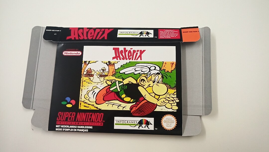 Super Nintendo Asterix Box - Etsy