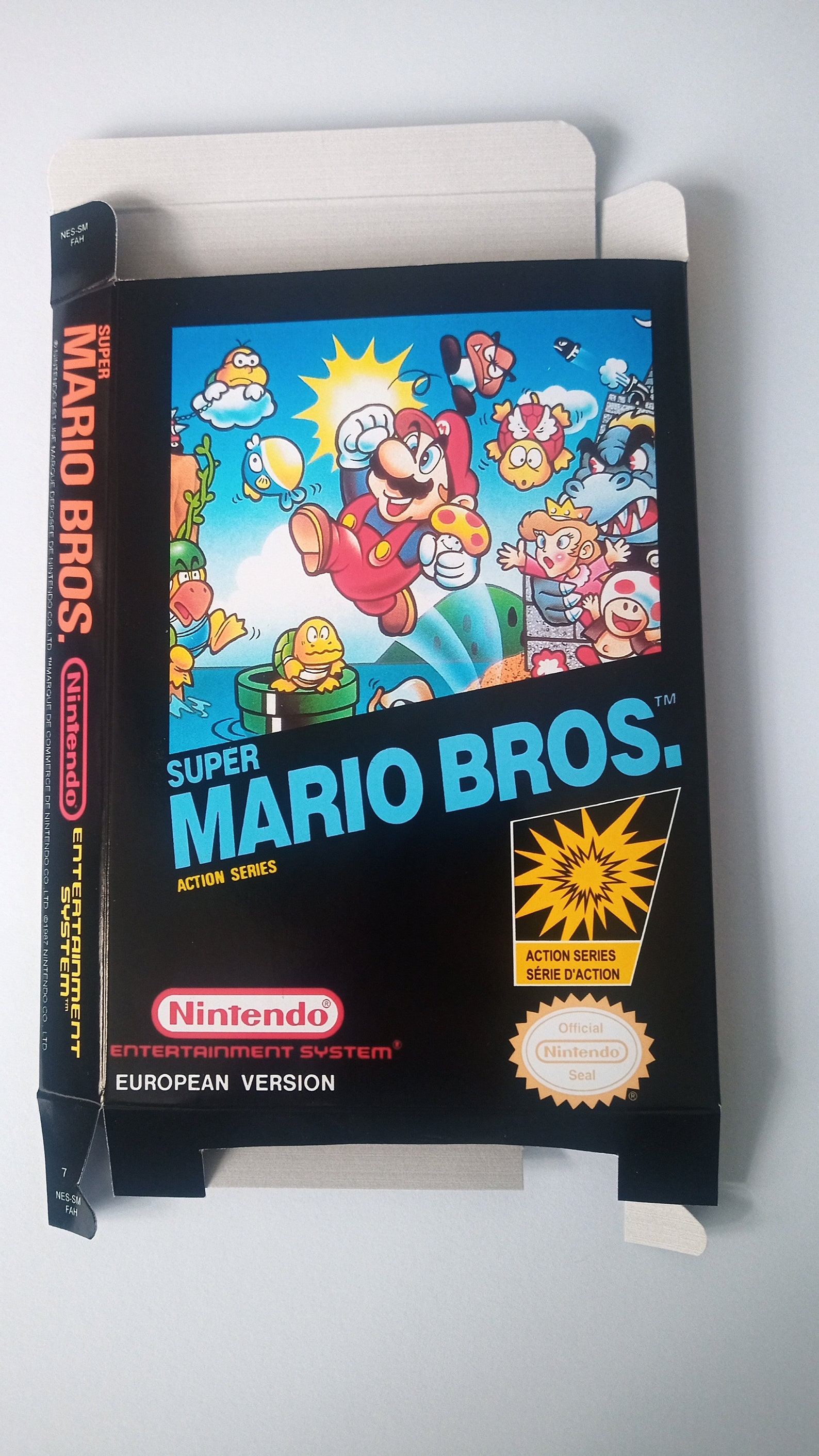 Nintendo Nes Super Mario Bros Euro Version Box - Etsy