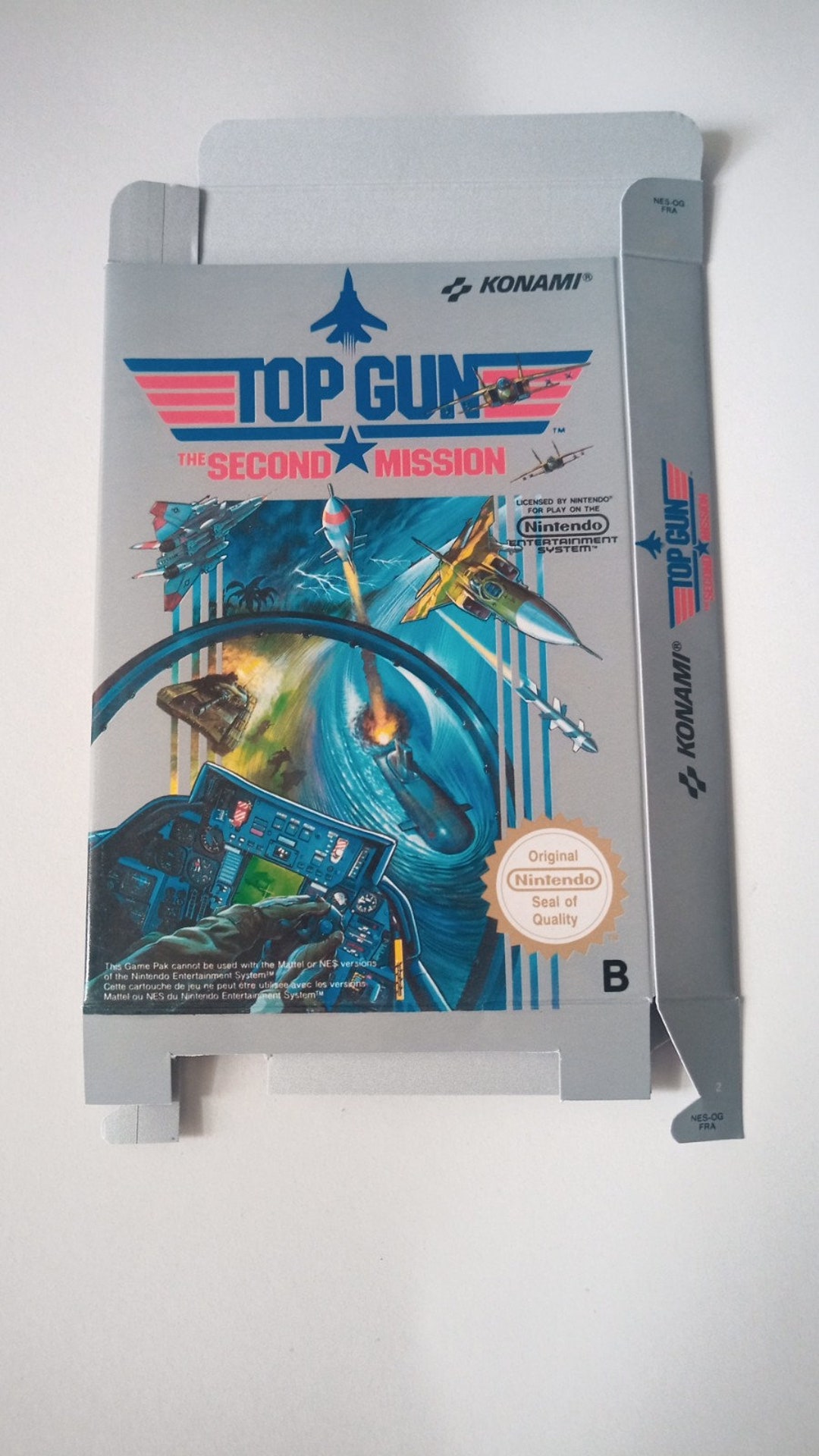 Nintendo Nes Top Gun the Second Mission Box - Etsy