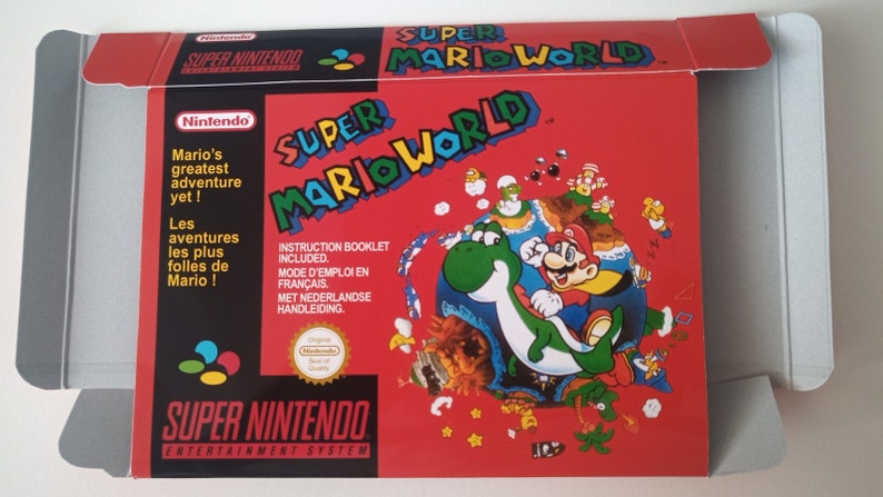 Super Nintendo Super Mario World Box | Etsy