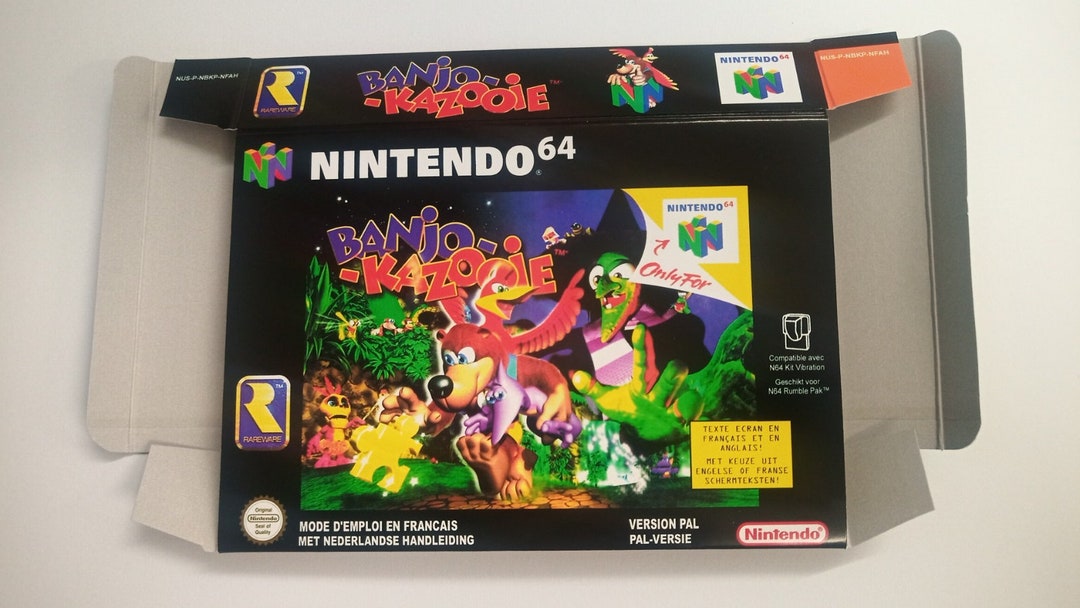 Nintendo 64 Banjo Kazooie FR Box - Etsy