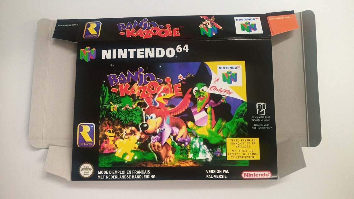 Nintendo 64 Banjo Kazooie FR Box - Etsy.de
