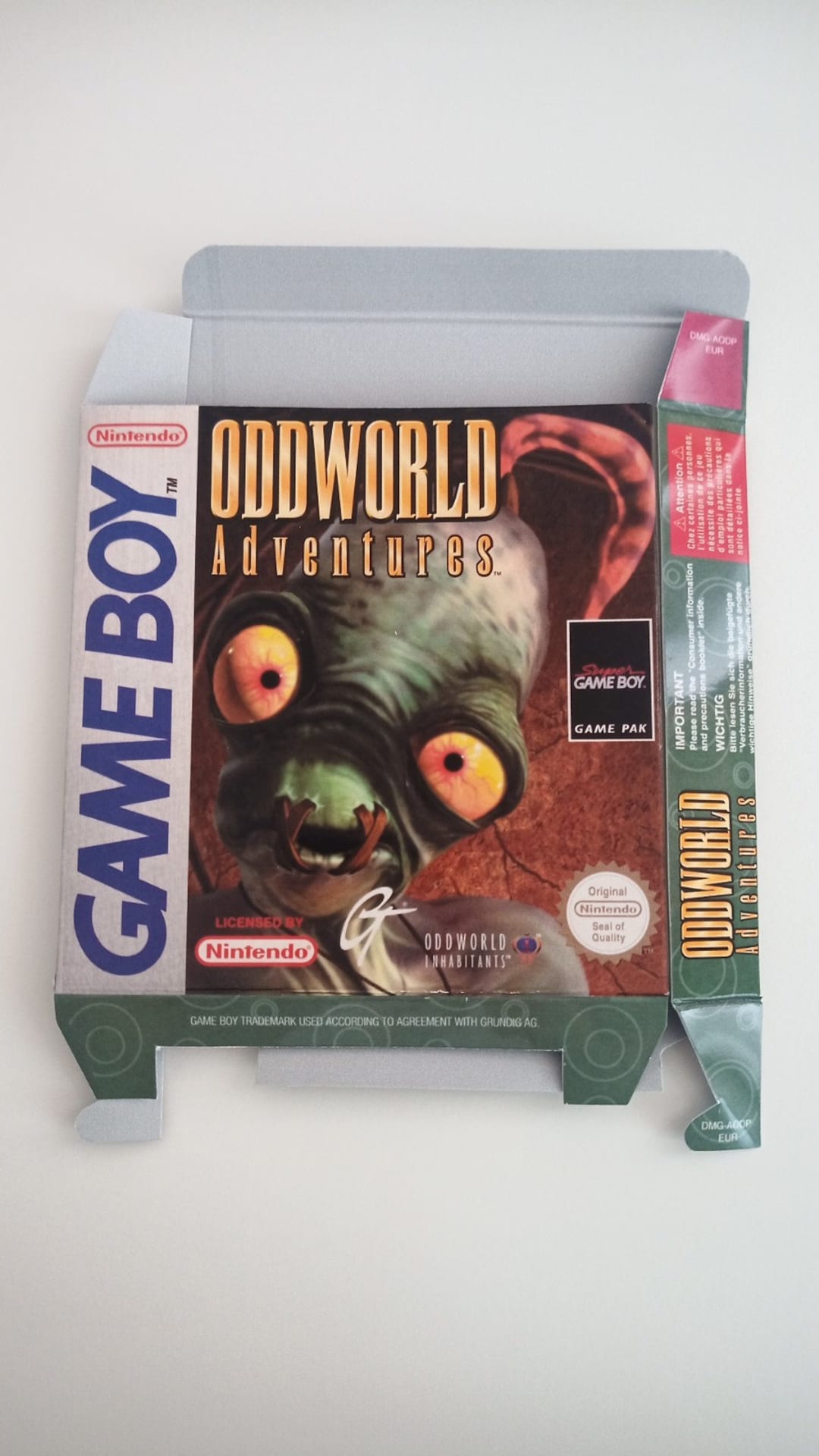 Game Boy Oddworld Adventures Box - Etsy