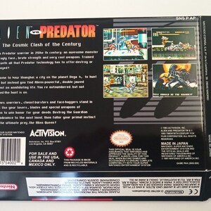 Super Nintendo Alien VS Predator Box - Etsy