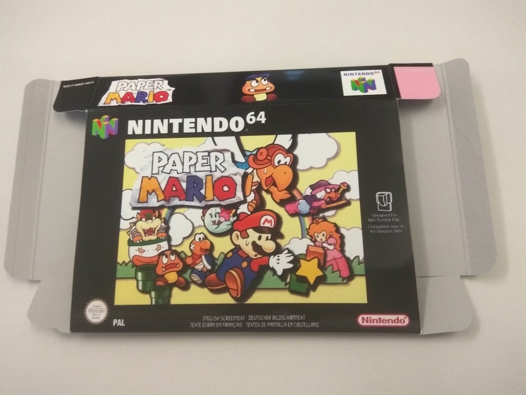 Nintendo 64 Paper Mario Box - Etsy