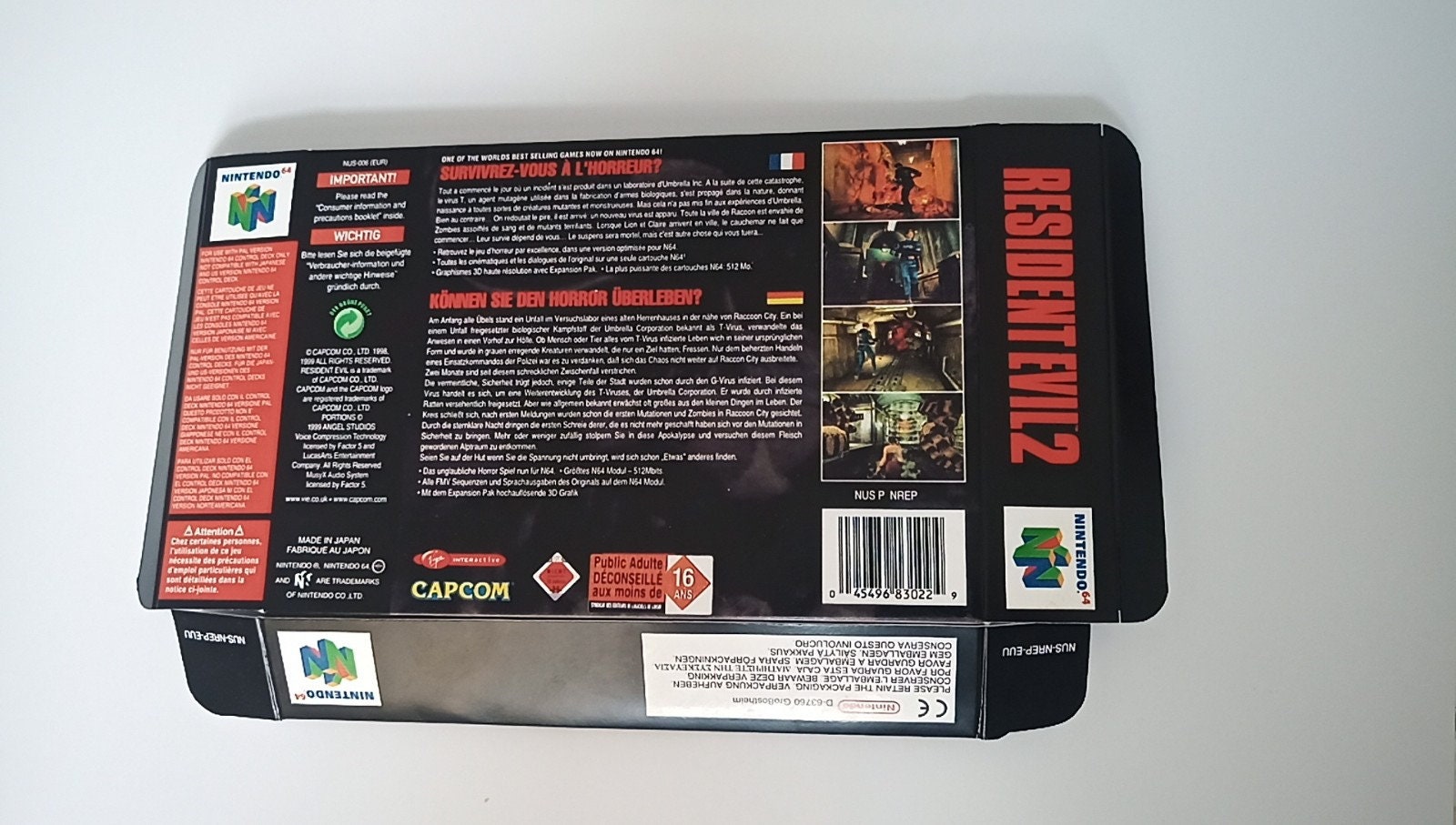 Nintendo 64 Resident Evil 2 Box - Etsy