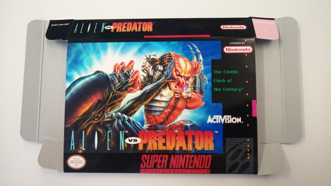 Super Nintendo Alien VS Predator Box - Etsy
