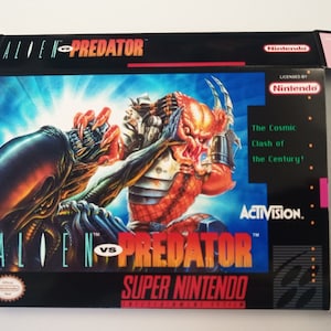 Super Nintendo Alien VS Predator Box - Etsy