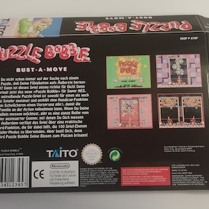 Super Nintendo Puzzle Bobble Box - Etsy