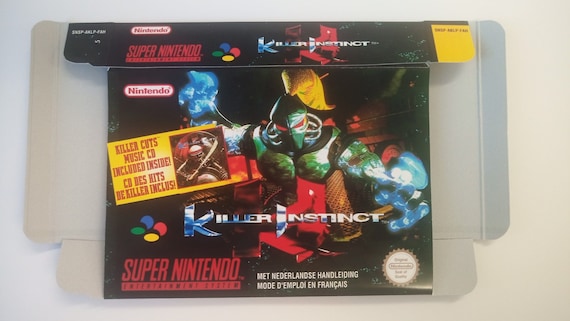 Super Nintendo Killer Instinct FR-UK box | Etsy