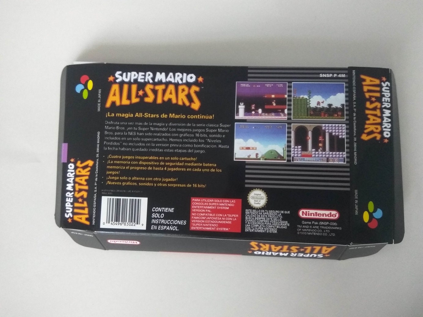 Super Nintendo Super Mario All Stars Box | Etsy