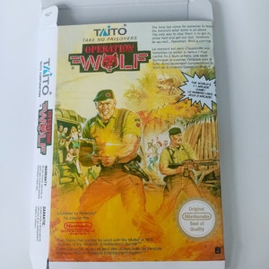 Nintendo Nes Operation Wolf Box - Etsy