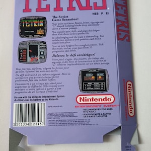 Nintendo Nes Tetris Box - Etsy