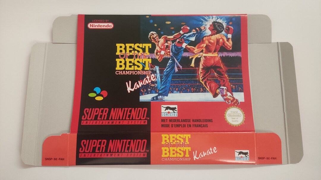 Super Nintendo Best of the Best Championship Karate Box - Etsy