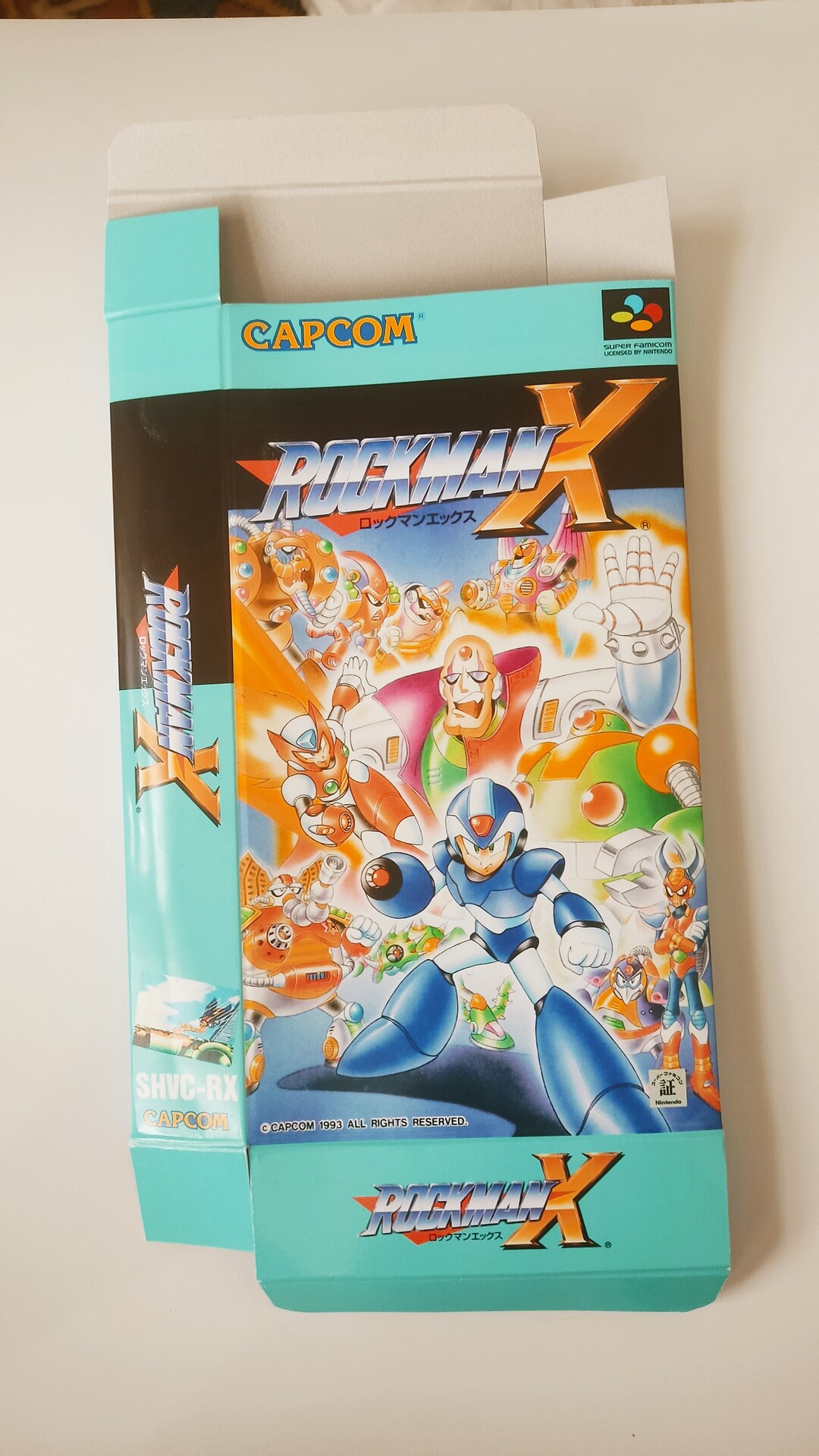 Super Nintendo Rockman X Box - Etsy