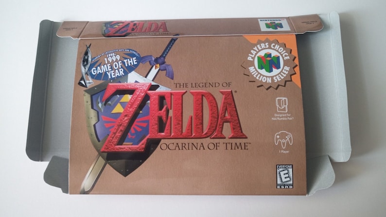 Nintendo 64 Zelda Ocarina of Time USA Box | Etsy
