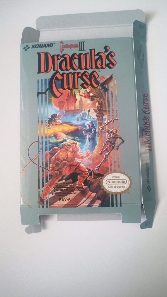 Nintendo Nes Castlevania III Dracula's Curse Box - Etsy Ireland