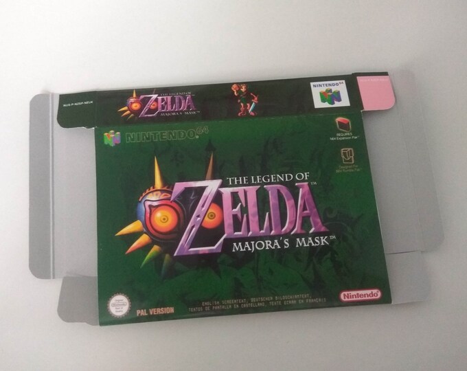 Nintendo 64 Zelda Majora's Mask Box - Etsy