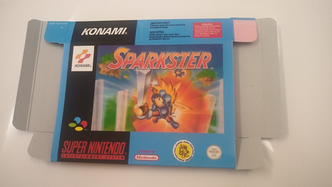 Super Nintendo Sparkster Box - Etsy