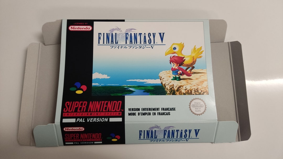 Super Nintendo Final Fantasy V Custom Box - Etsy