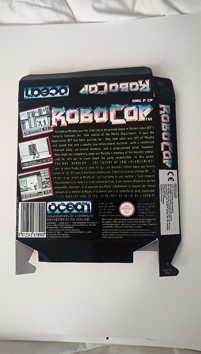 Nintendo Game Boy Robocop Box - Etsy