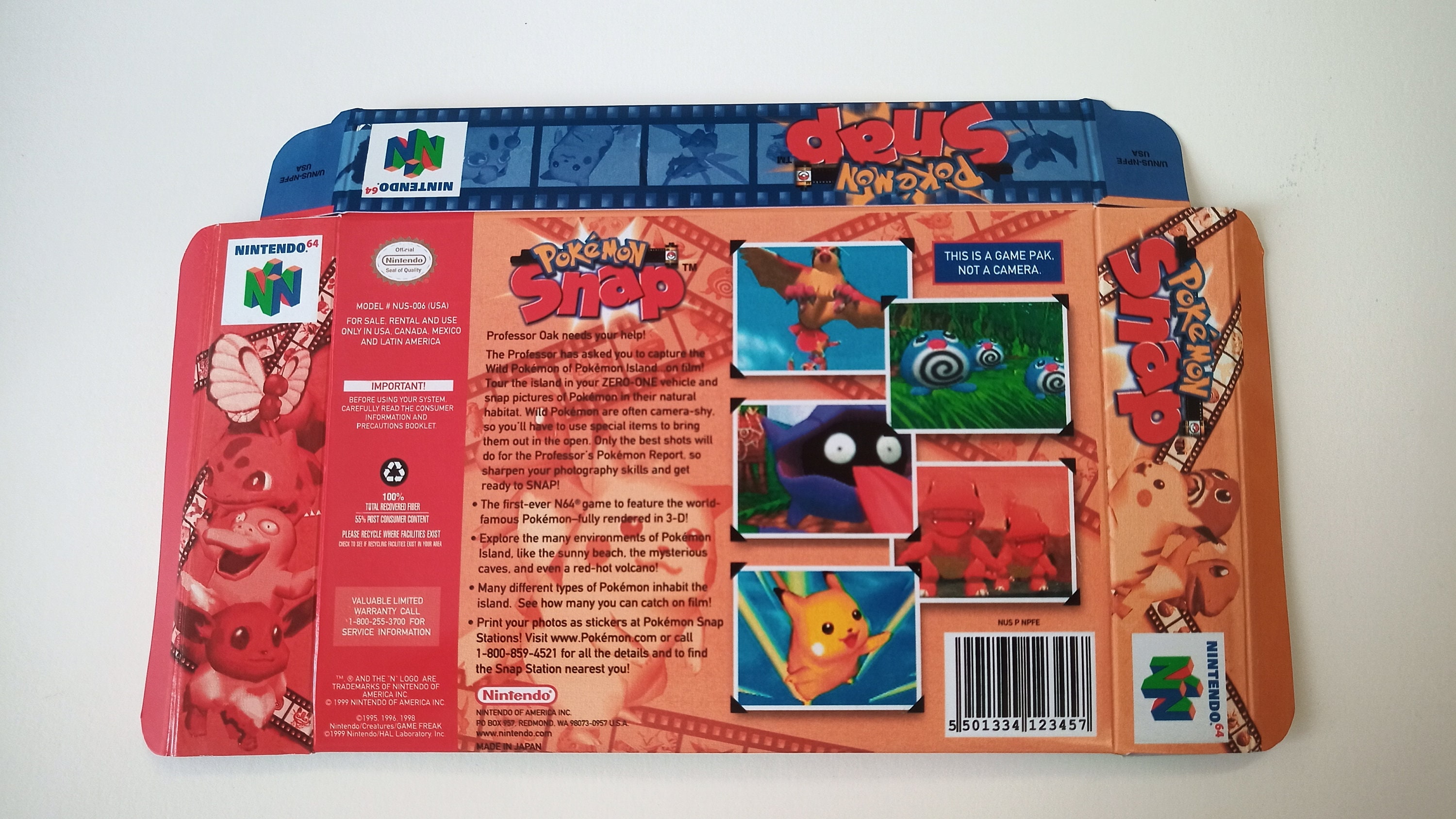 Nintendo 64 Pokemon Snap USA Box - Etsy UK