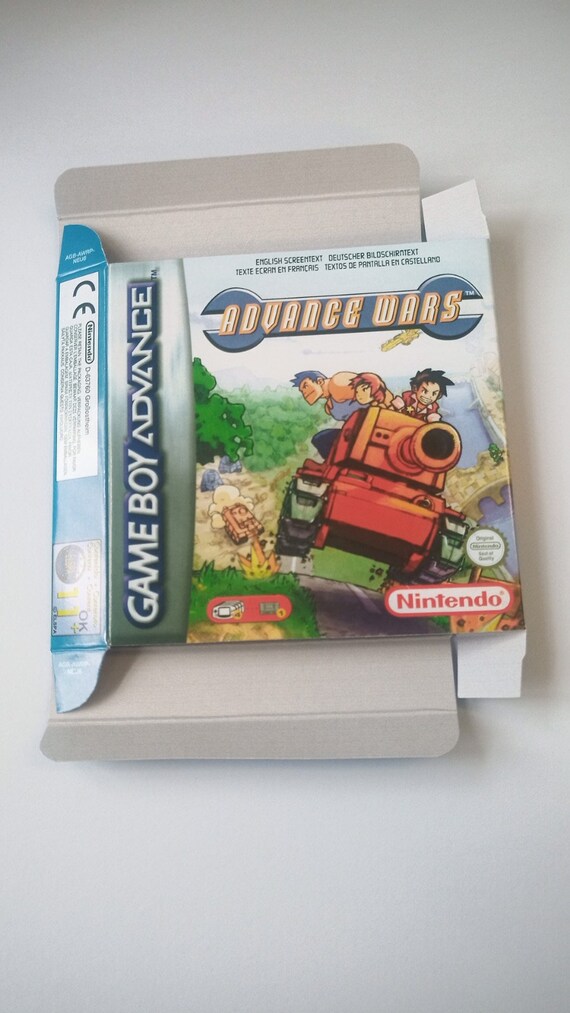Game Boy Advance Advance Wars Box | Etsy