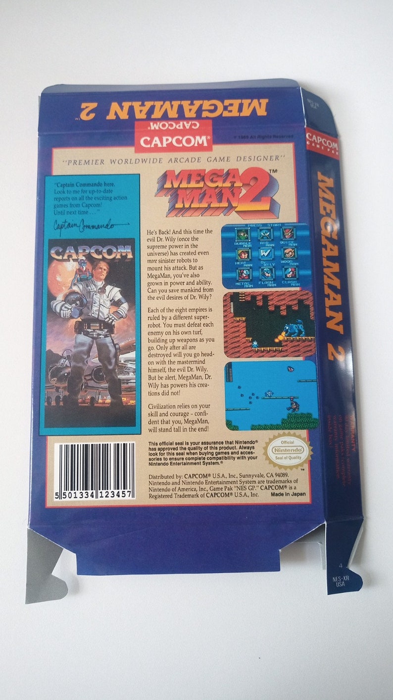 Nintendo Nes Megaman 2 USA Box - Etsy
