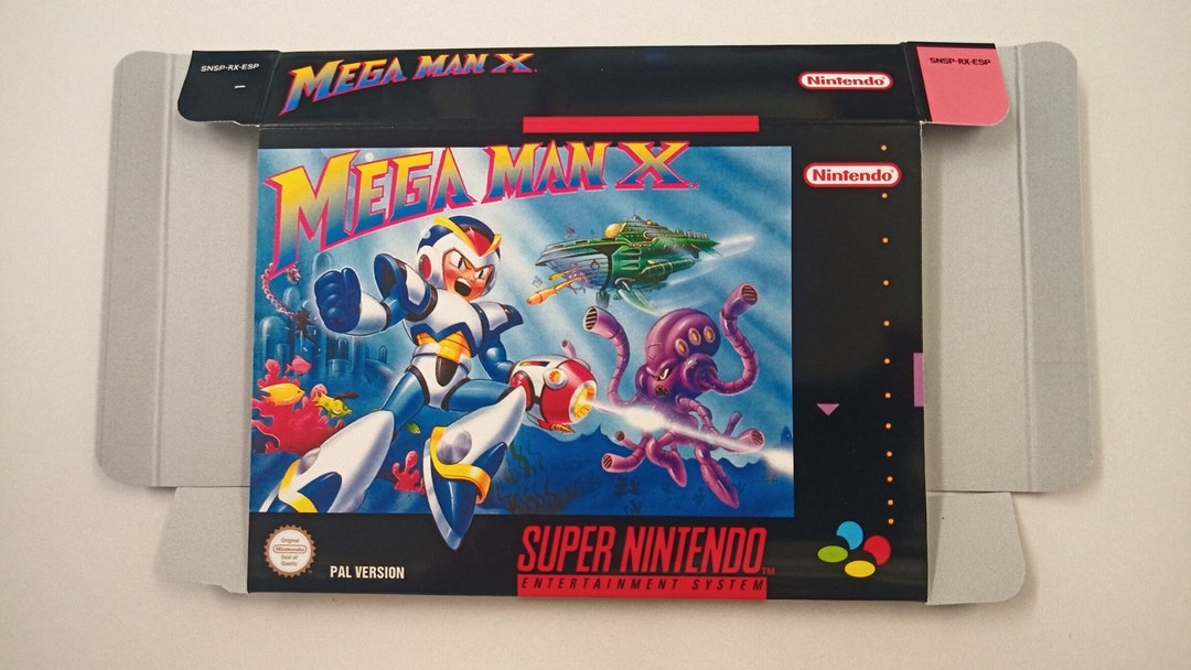Super Nintendo Megaman X Box - Etsy