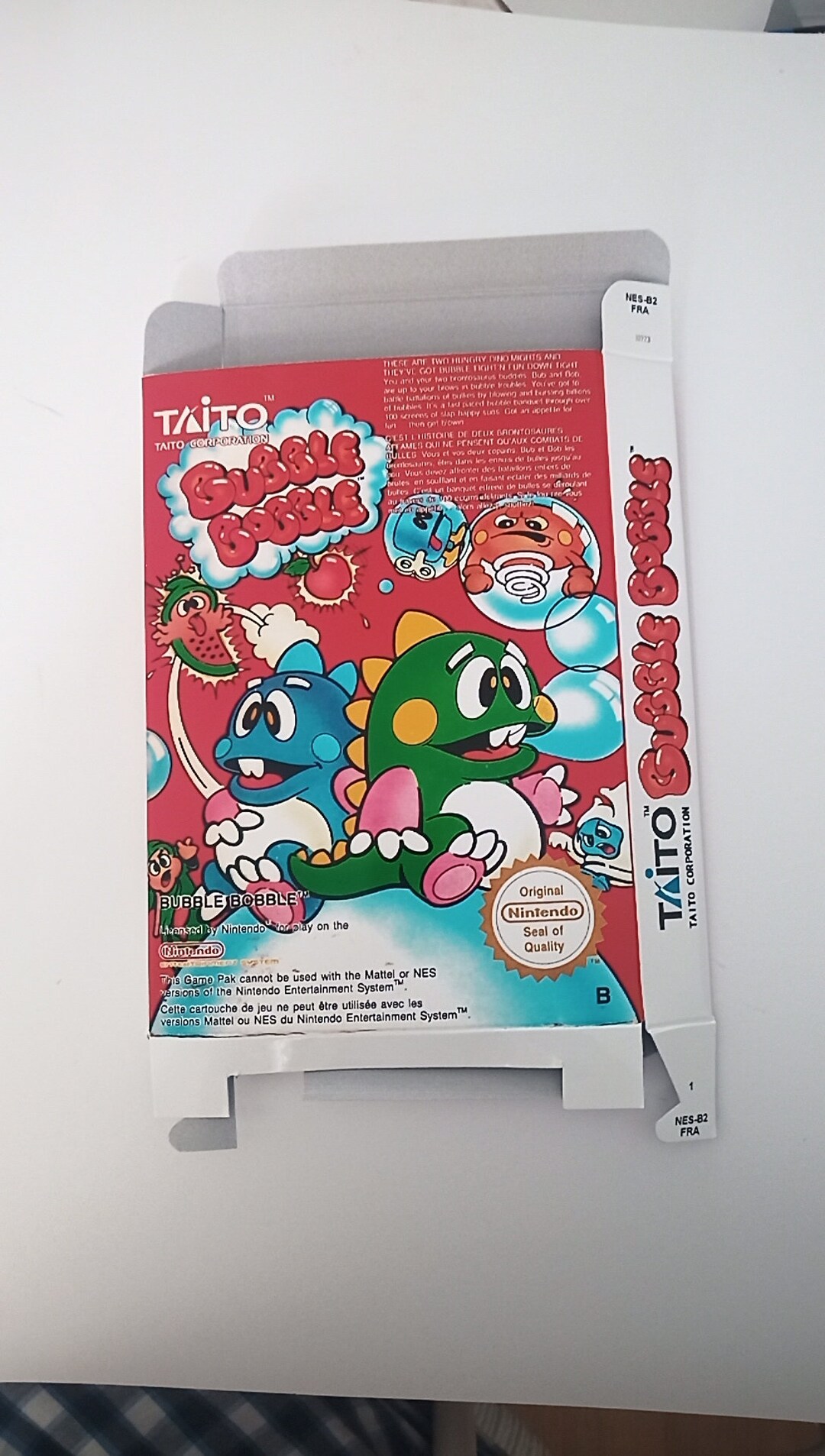 Nintendo Nes Bubble Bobble Box - Etsy