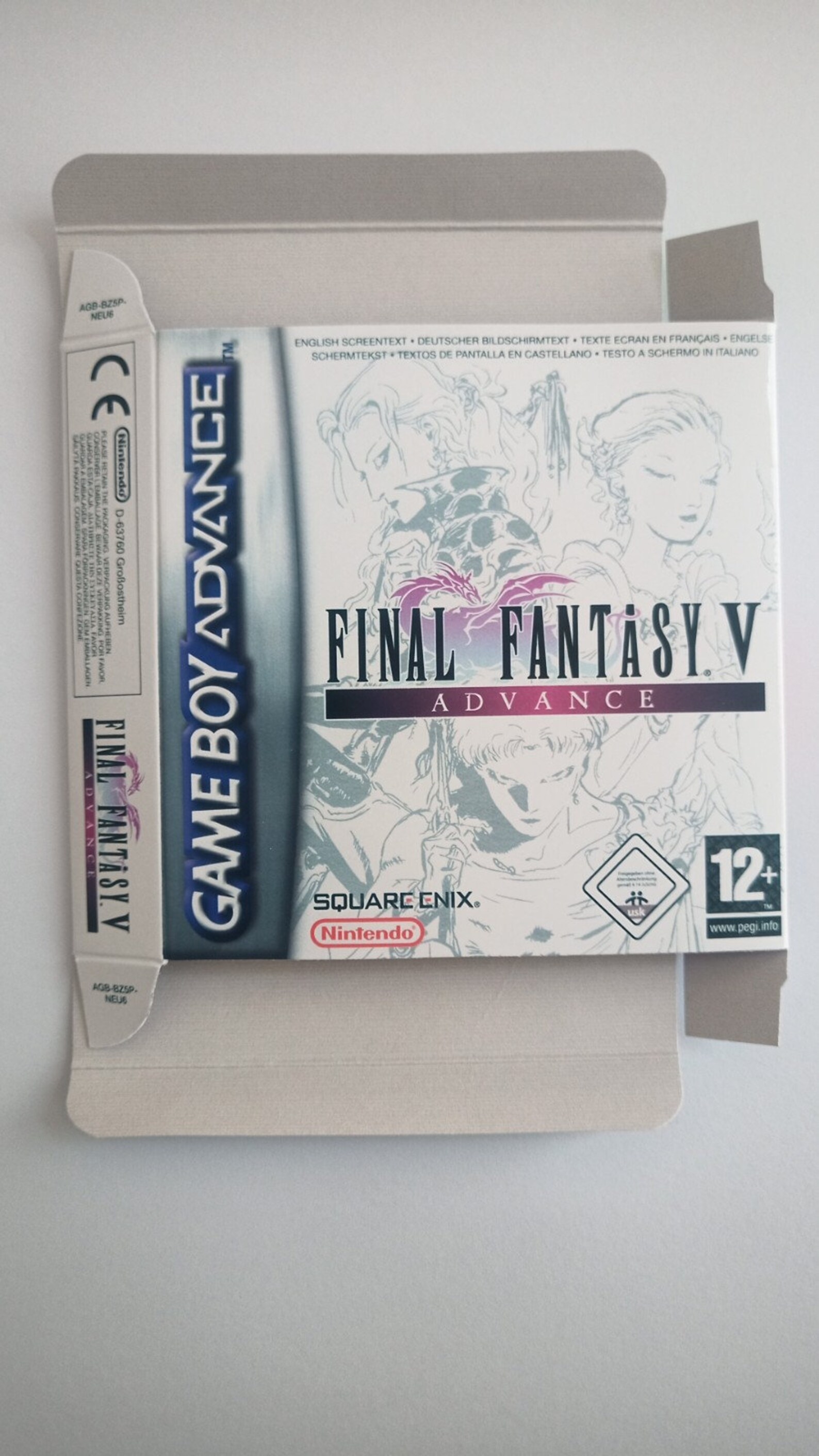 Game Boy Advance Final Fantasy V box | Etsy