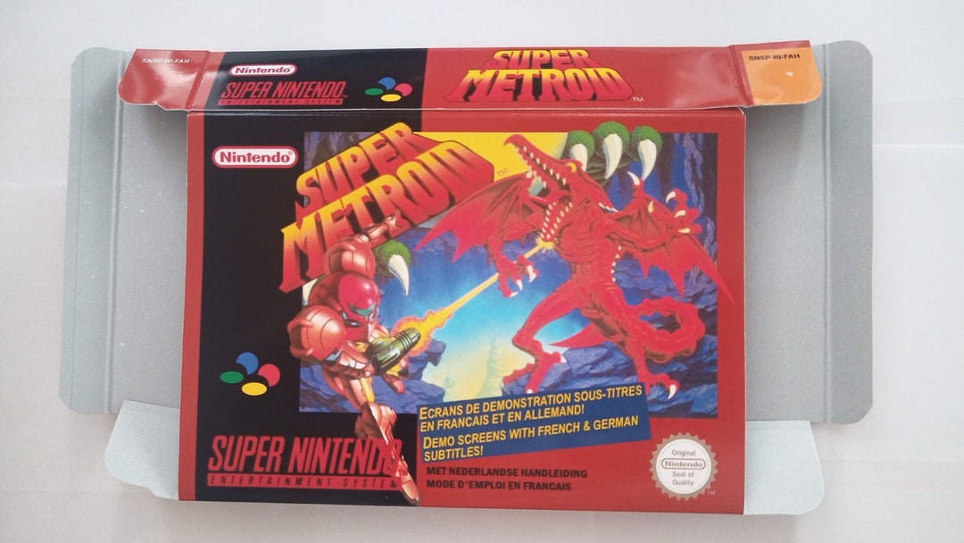Super Nintendo Super Metroid Box - Etsy