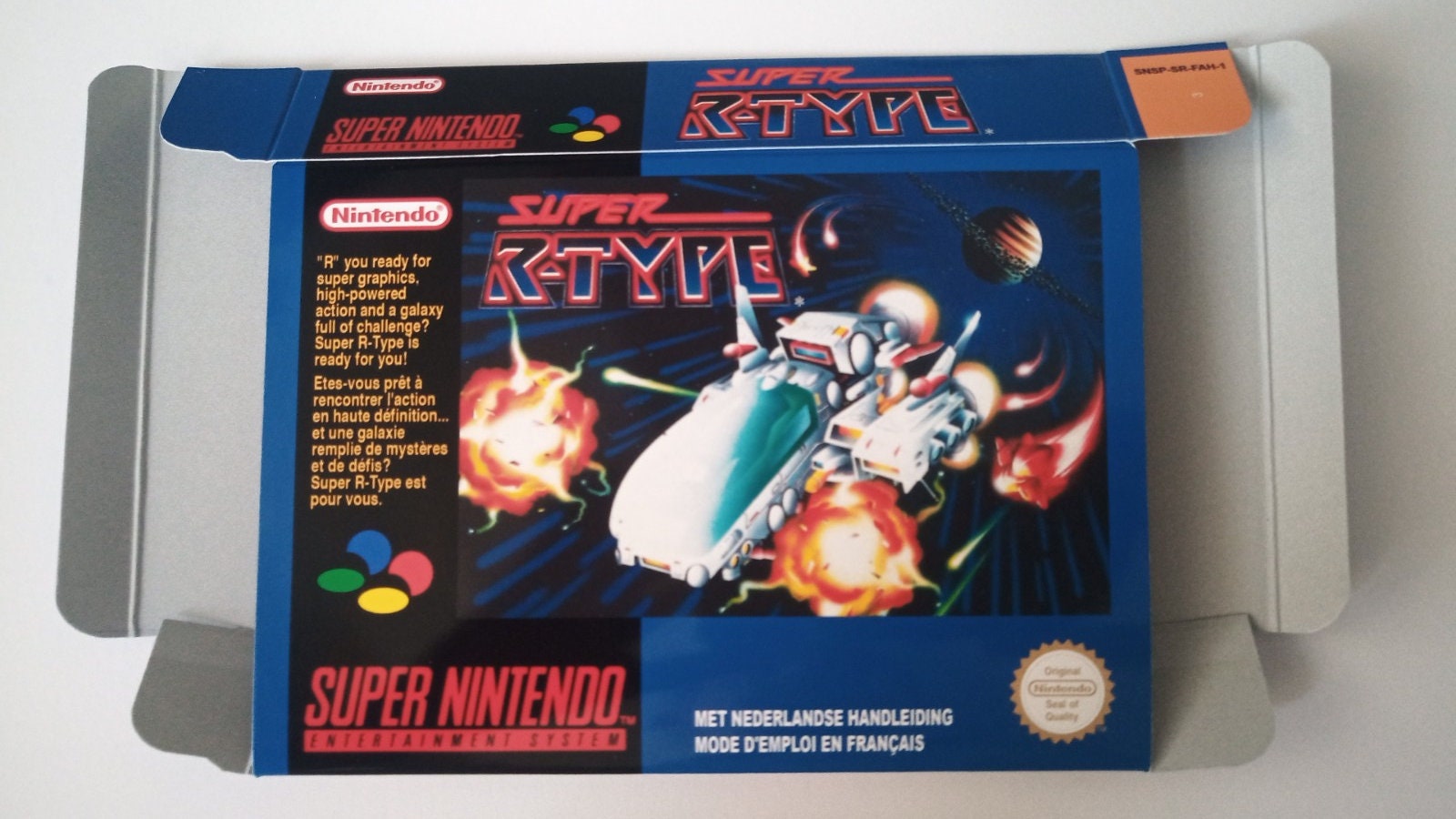 Super Nintendo Super R-type FR-UK Box - Etsy