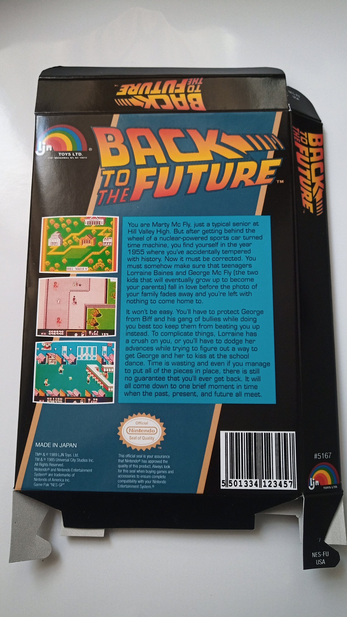 Nintendo Nes Back to the Future Box - Etsy