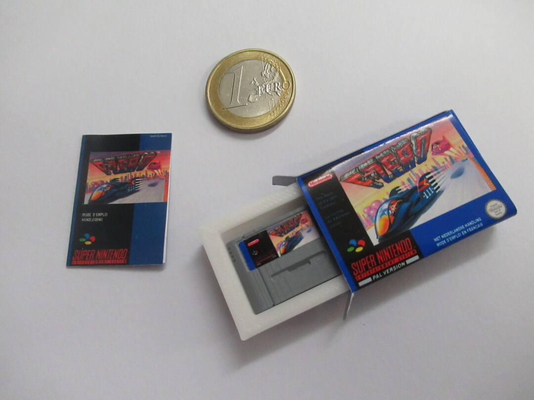 Boxed F-zero Super Nintendo 1/5 Scale Miniature - Etsy
