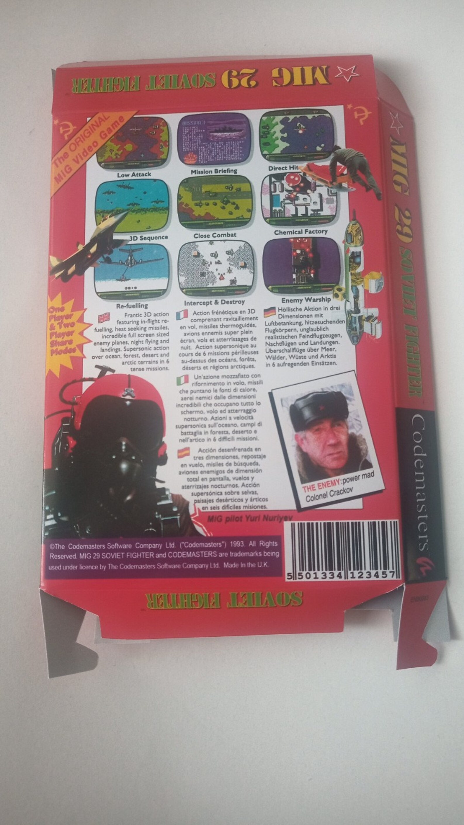 Nintendo Nes Mig 29 Soviet Fighter Box - Etsy