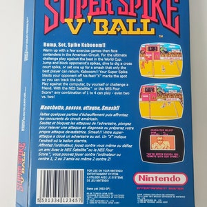 Nintendo Nes Super Spike V'ball Box - Etsy