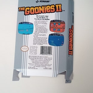 Nintendo Nes the Goonies 2 Box - Etsy