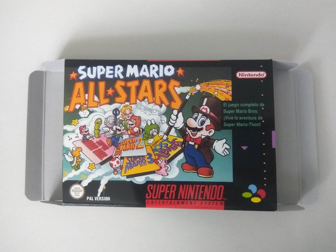 Super Nintendo Super Mario All Stars Box - Etsy