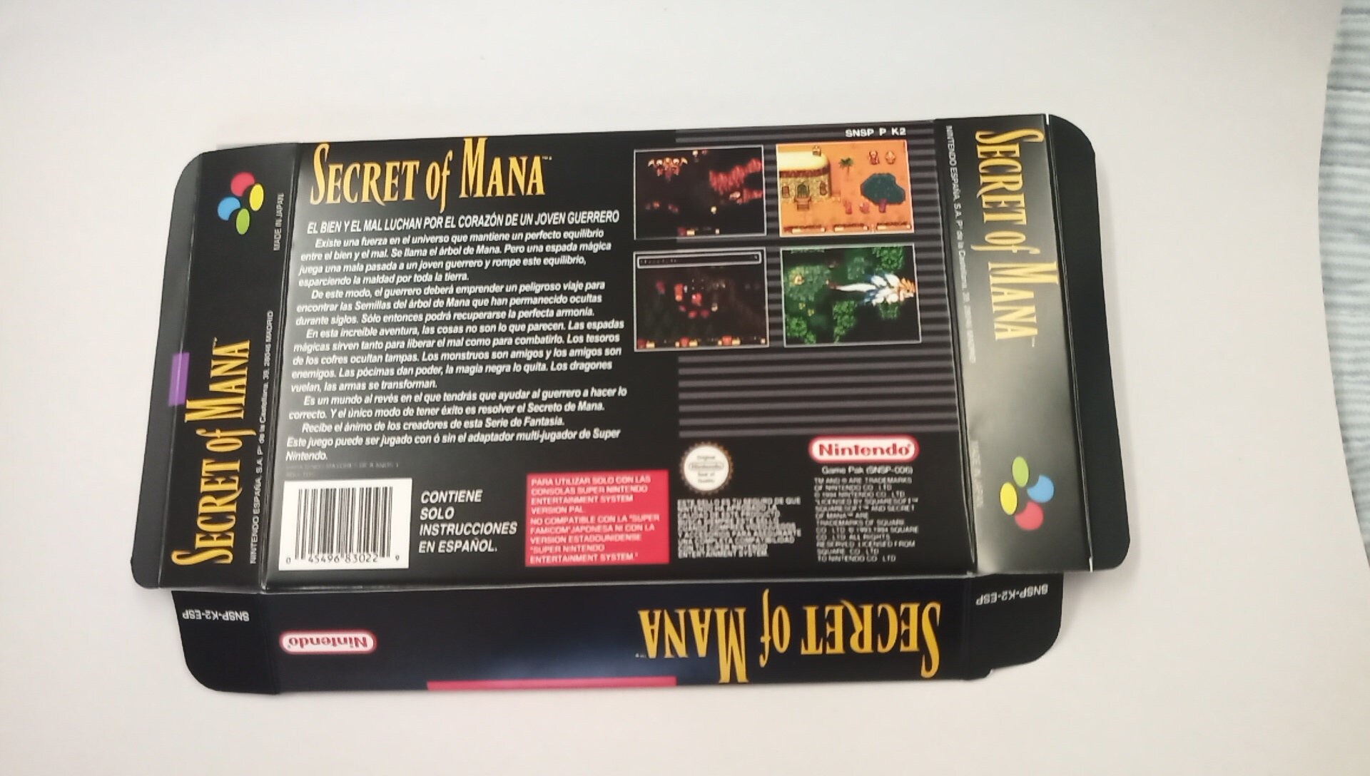 Super Nintendo Secret of Mana box | Etsy