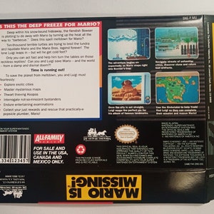 Super Nintendo Mario is Missing USA Box - Etsy