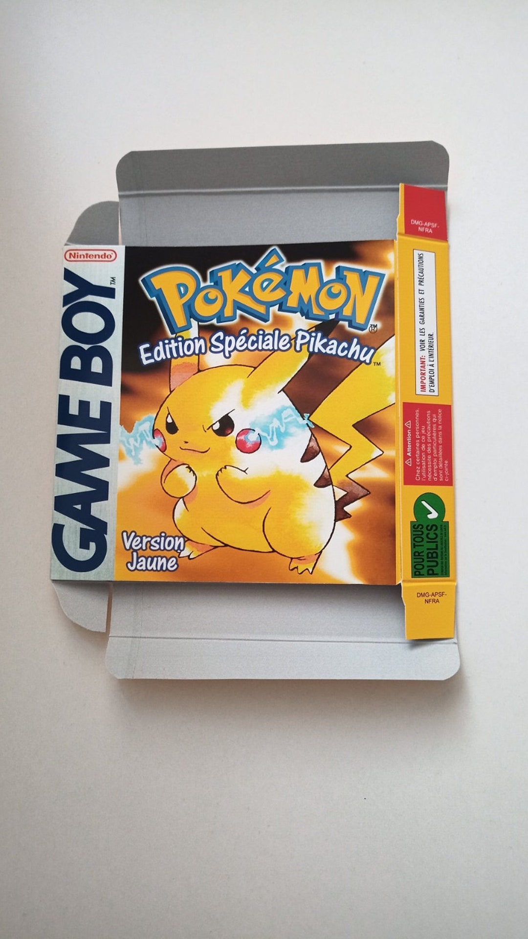 Game Boy Pokemon Version Jaune Box - Etsy