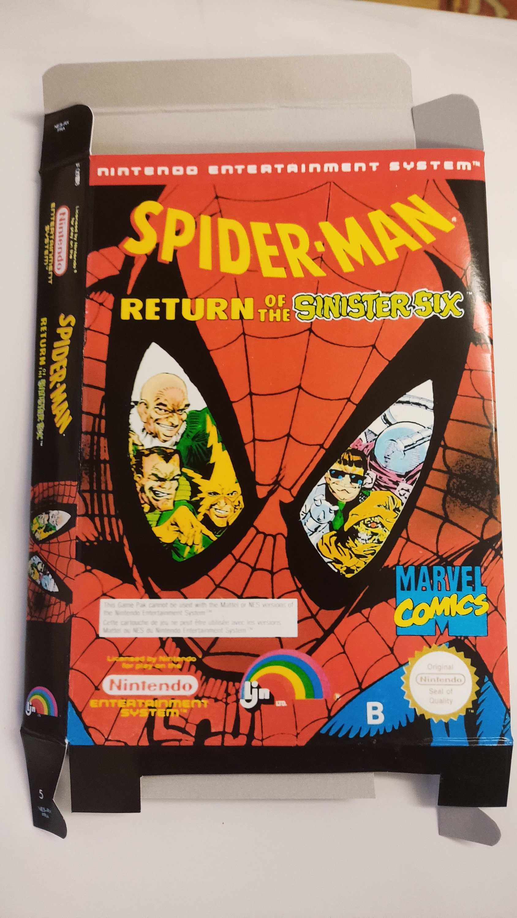 Nintendo Nes Spiderman Return of the Sinister Six Box - Etsy