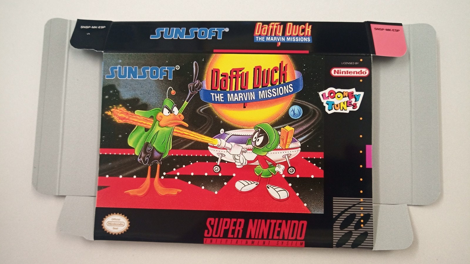 Super Nintendo Daffy Duck The Marvin Missions box | Etsy
