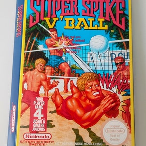 Nintendo Nes Super Spike V'ball Box - Etsy