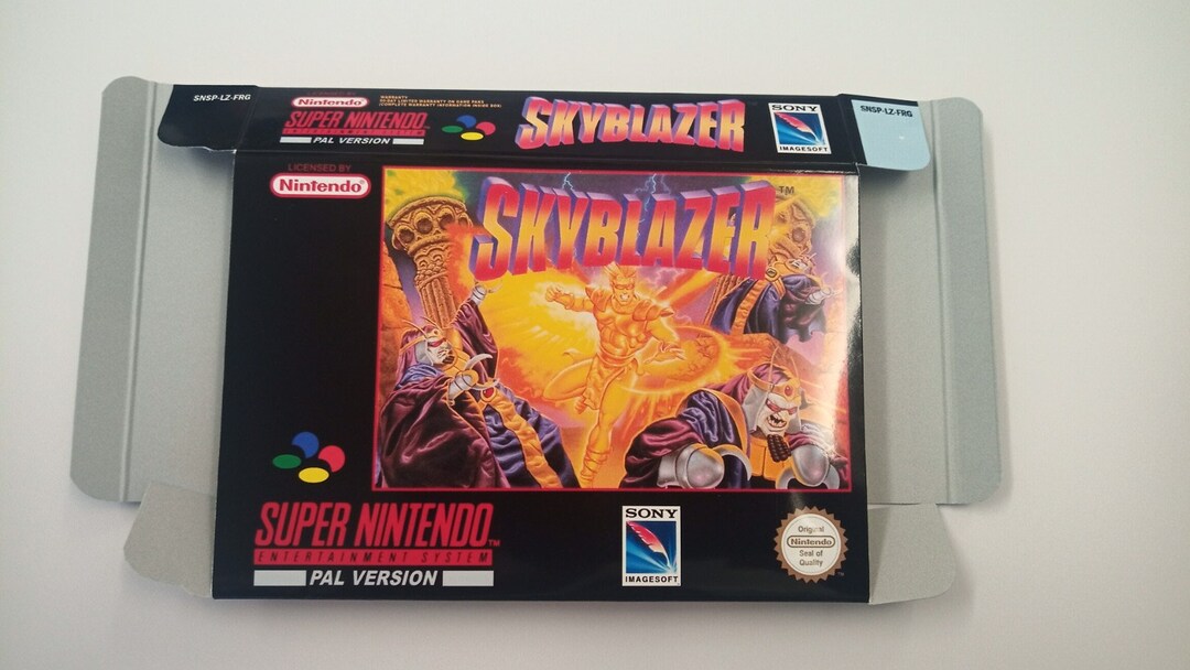 Super Nintendo Skyblazer Box - Etsy