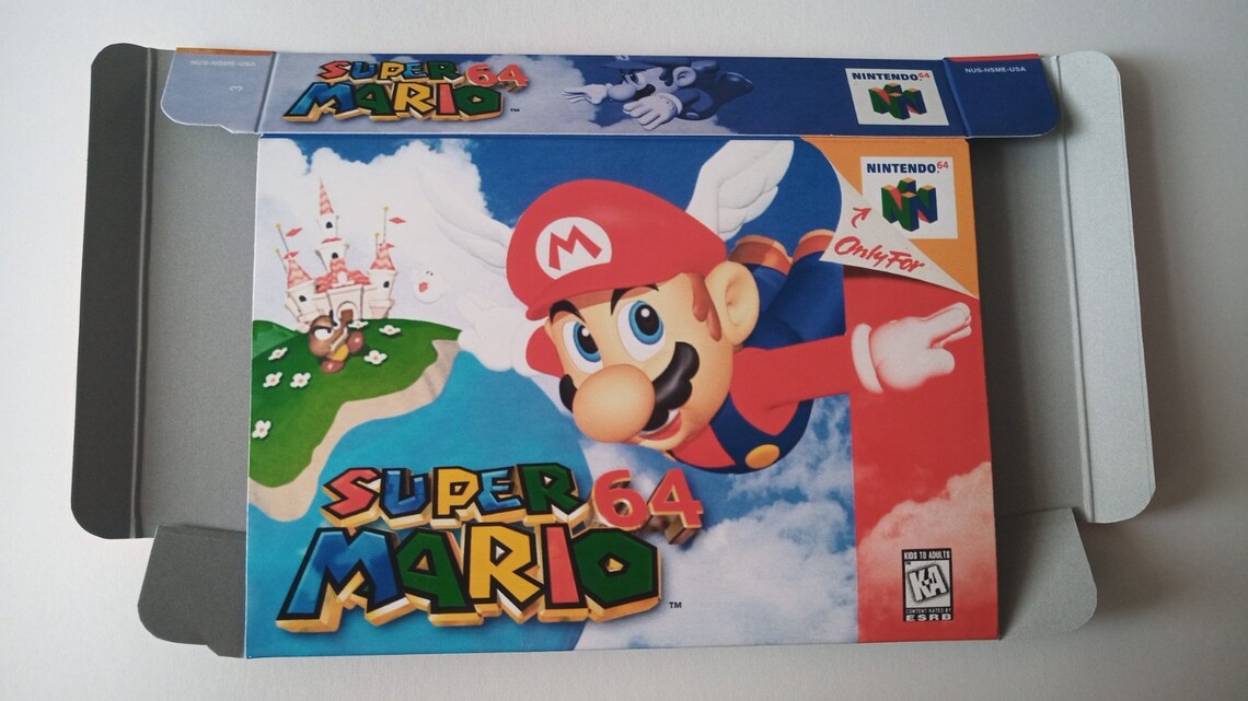Nintendo 64 Super Mario 64 USA Box | Etsy