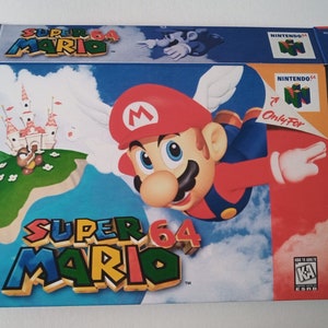 Nintendo 64 Super Mario 64 USA Box - Etsy